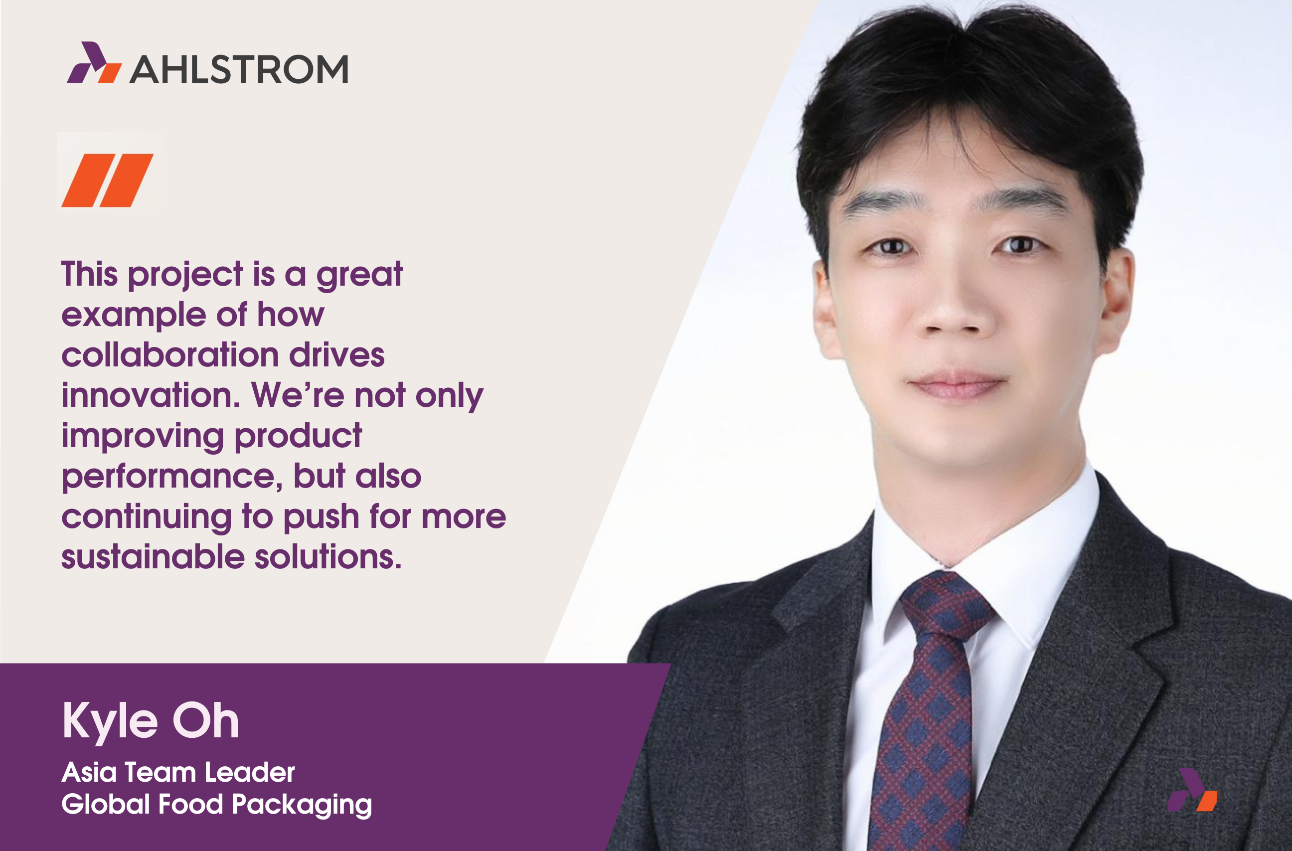 Ahlstrom - Ahlstrom and SEOIL partner to enhance paper straw performance for portion packs