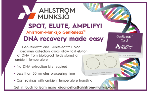 Ahlstrom - Specimen collection cards a for DNA collection, transport ...