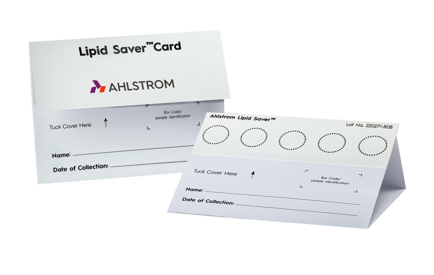Ahlstrom - Fatty acids samples collection card
